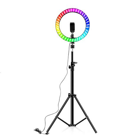 Aro De Luz RGB Led 26 Cm Trípode Digiprice