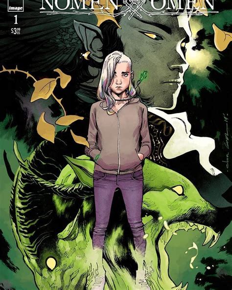 A Woman Standing In Front Of A Green Dragon And Another Girl With White