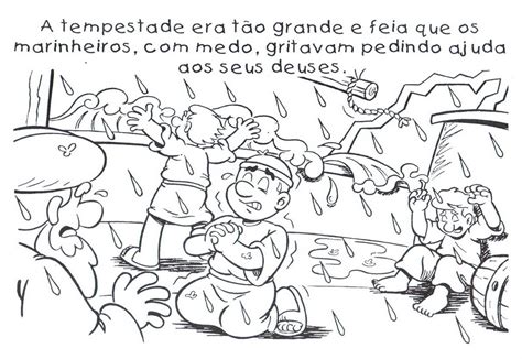 Minha Herança História de Jonas para colorir