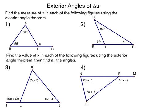 How To Find Exterior Angles