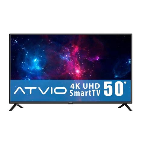 TV Atvio 50 Pulgadas 4K Ultra HD Smart TV LED ARK5017ILED Walmart En