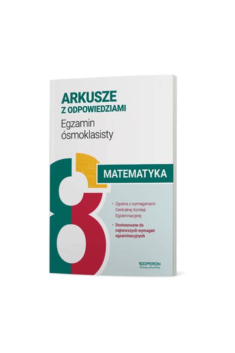 Matematyka Arkusze Egzamin ósmoklasisty 2024 Księgarnia Libro Świdnik