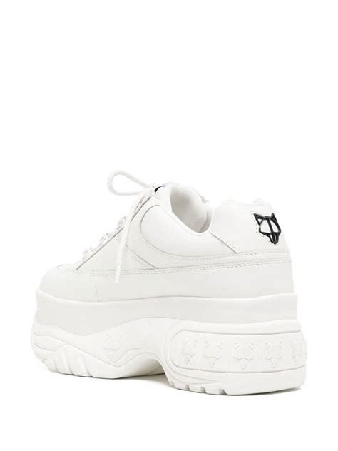 NAKED WOLFE Sporty Platform Lace Up Sneakers White FARFETCH