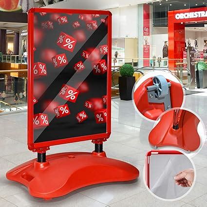 Jago Supporto Per Poster Formato A Con Ruote Telaio In Alluminio