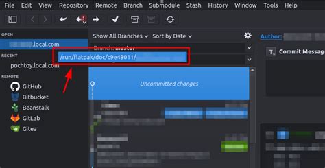Linux Why Does The Git Client Open Local Repositories In The Run