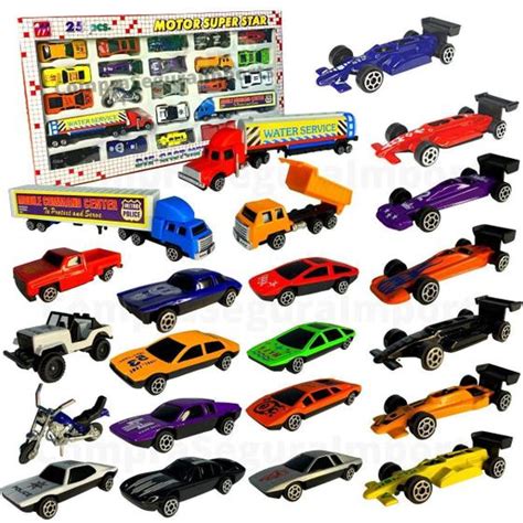 Kit Carrinhos De Metal Carro De Brinquedo Miniaturas Cs Imports