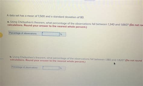 solved a data set has a mean of 1 500 and a standard