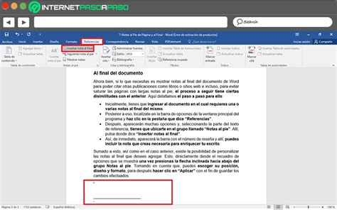 Como Se Hace El Pie De Pagina En Word Cios