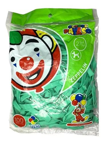 Globos Salchicha Colores Largo 270 Payaso 100 Piezas Fiesta Color