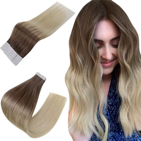 Easyouth Tape In Extension Balayage Echthaar Tape On Haar Extensions