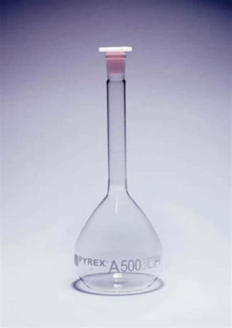 Pyrex Borosilicate Glass Class A Certified Volumetric Flask Capacity