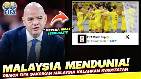 FIFA Puji Aksi Luar Biasa Harimau Malaya Benam Kyrgyzstan Di Kelayakan