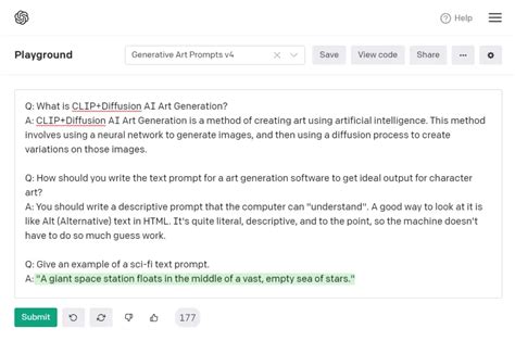 using gpt 3 to generate text prompts for ai generated art