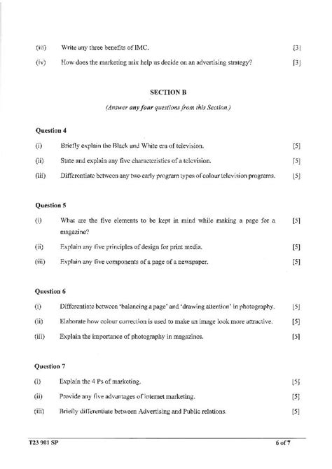 ICSE Class 10 Mass Media And Communication Specimen Paper 2024 PDF