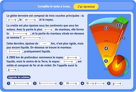 Exercices gratuits en ligne SVT 4ème