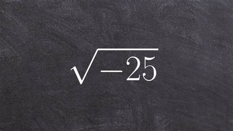 algebra 2 learn to simplify a radical using the imaginary unit i sqrt 25 youtube
