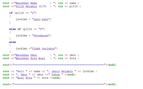 belajar coding condition percabangan