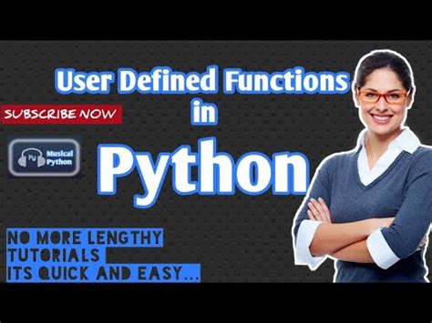 Creating User Defined Functions In Python Python For Beginners YouTube