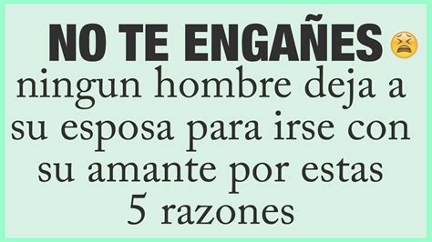 C Mo Saber Si Un Hombre Casado Dejar A Su Esposa