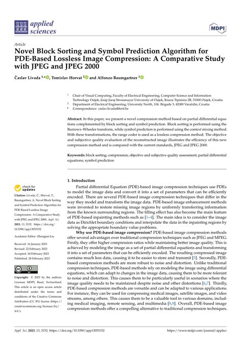 pdf novel block sorting and symbol prediction algorithm for pde based lossless image