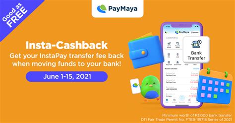 Get Your InstaPay Transfer Fee Back When Moving Funds To Your Bank