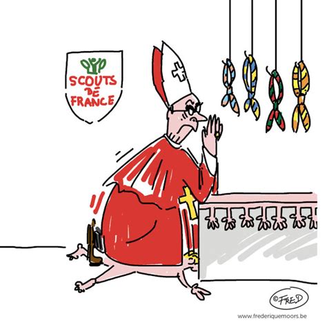 cardinal Barbarin dessin satirique Frédérique Moors