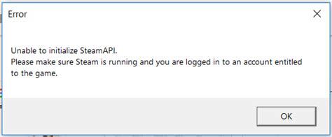 how to fix unable to initialize steam api error techverby
