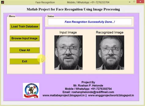 face recognition using matlab project with source code ~ engineering projects