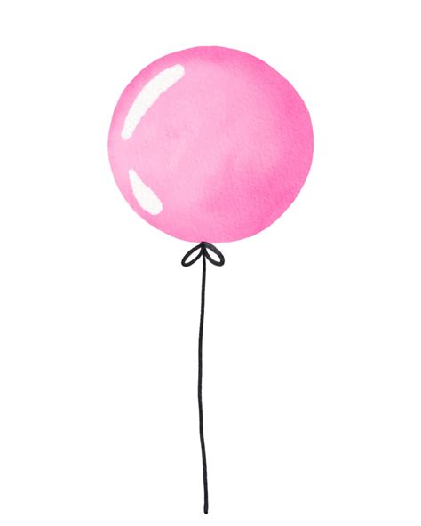 globo de acuarela para cumpleaños 11212815 PNG