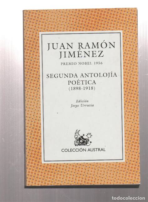 Juan Ramon Jimenez Segunda Antologia Poetica Co Comprar En