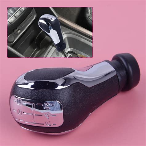 DWCX Black 5 Speed Manual Car Gear Shift Knob Stick Black Fit For