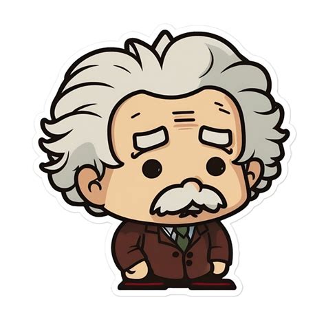 Albert Einstein Stickers Genius Art Einstein Fan Etsy