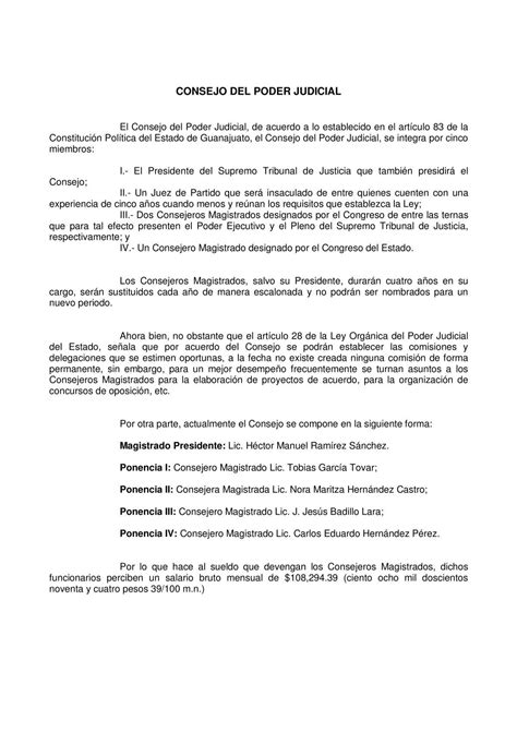 Consejo Del Poder Judicial Poder Judicial Del Estado De Guanajuato