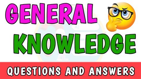 General Knowledge Quiz Multiple Choice General Knowledge Quiz With