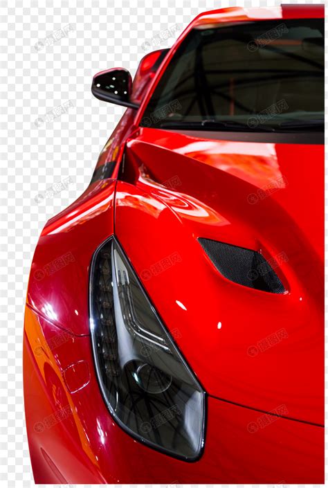 Red Luxury Car Car Head Red Car Car Show PNG Transparent Background