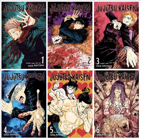 Jujutsu Kaisen Vol 1 2 3 4 5 6 Bundle Set 6 Book Collection Gege
