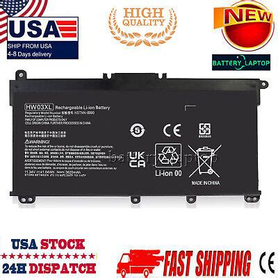 HW03XL Battery Compatible With HP 255 470 G8 Pavilion 15 EG 15 EH 17 CN