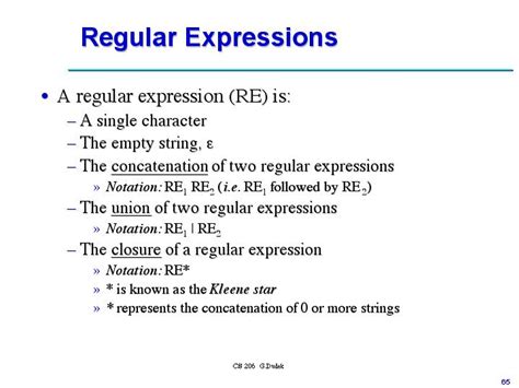 Regular Expressions