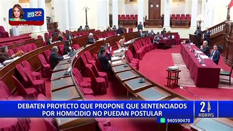 Comisión de Constitución debate proyecto para que sentenciados no