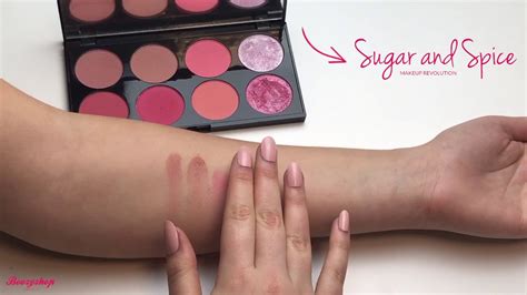 Makeup Revolution Ultra Blush Palette Golden Sugar Swatch Saubhaya Makeup