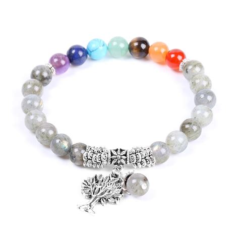 Bracelet Arbre De Vie En Labradorite O Karma