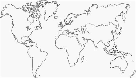 Carte Continent Vierge Infini Photo
