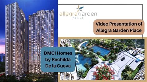 Allegra Garden Place In Pasig City L Video Presentation L Dmci Homes