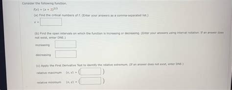 solved consider the following function f x x 2 2 3 a