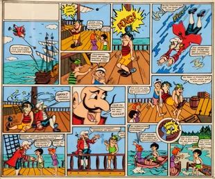 Jonka Jonek I Kleks Skarb Kapitana Melby Plansza Komiksowa