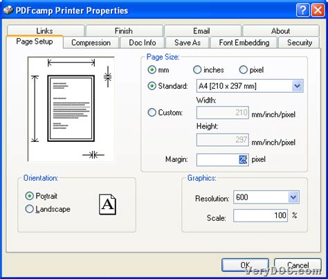 how to create pdf and set pdf page margin via virtual printer verydoc knowledge base