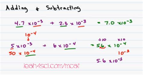 adding and subtracting scientific notation worksheet with answers kindergarten printable sheet