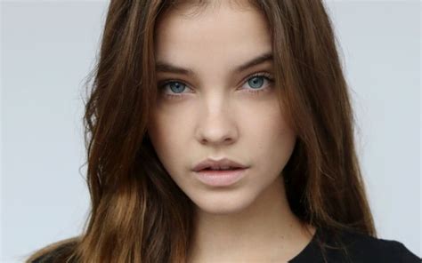 Barbara Palvin Women Brunette Model Face Blue Eyes Long Hair