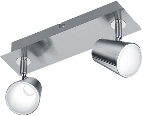 Trio Narcos spotti 2 os LED 2x6 2 W harjattu teräs Talotarvike