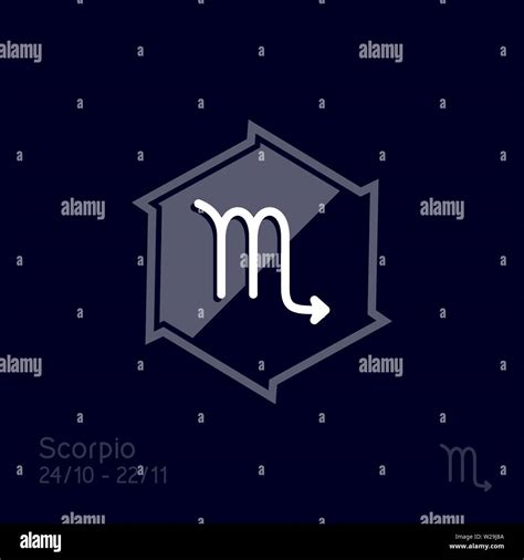 Escorpio signo del zodíaco Símbolo de la astrología ilustración
